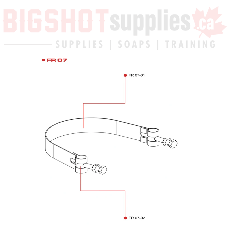 FR07 FLOW RED RO HOUSING STRAP SET – Big Shot Supplies