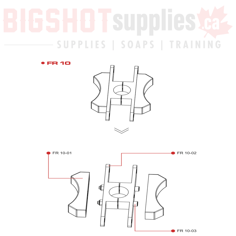 FR10 FLOW RED+ RO HOUSING MOUNT BRACKET SET – Big Shot Supplies